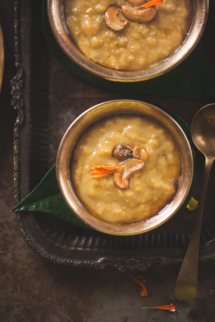HESaru Bele Paayasa / Moong Dal Kheer - MADaboutkitchen