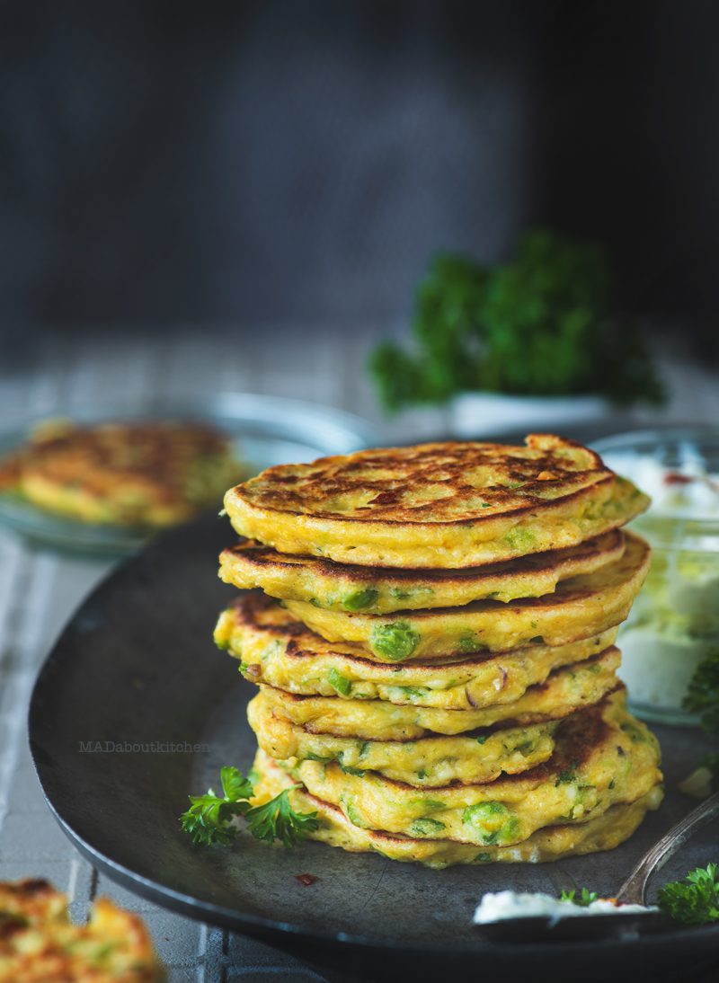 CUCumber Fritters - Cucumber Pancakes - MADaboutkitchen